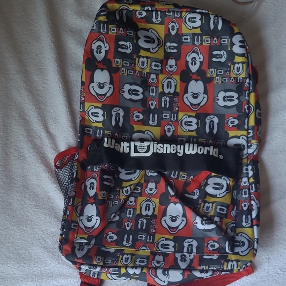 Disney | Bags | Disney Mickey Mouse Red And Black Backpack | Poshmark